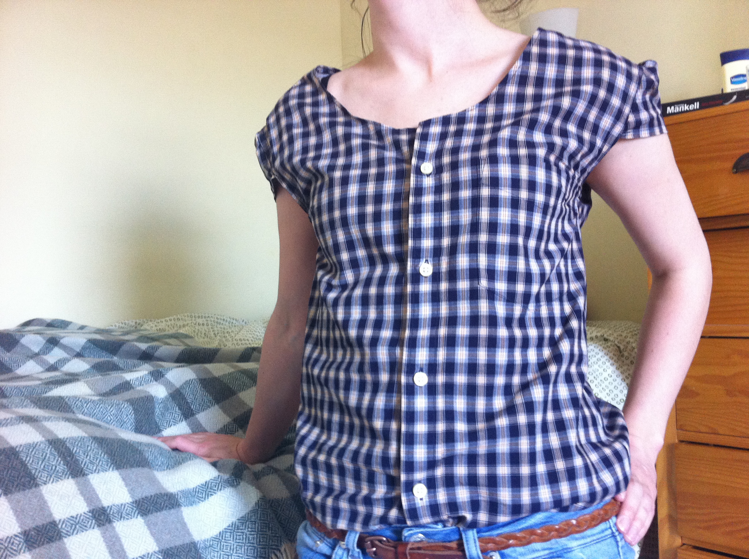 Down on the Farm - Upcycled Men's Shirt – Sewing Projects | BurdaStyle.com